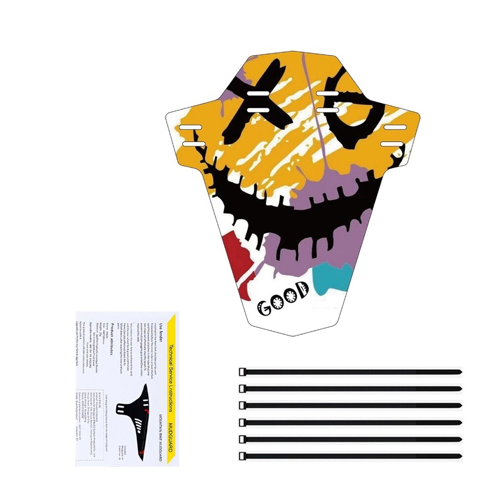 Универсальный грязезащитный щиток для велосипедов, съемный, из прочного пластика