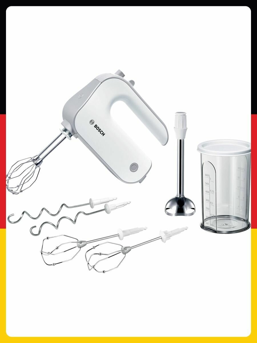 Ручной миксер Bosch Household MFQ4075DE 550 Вт, белый