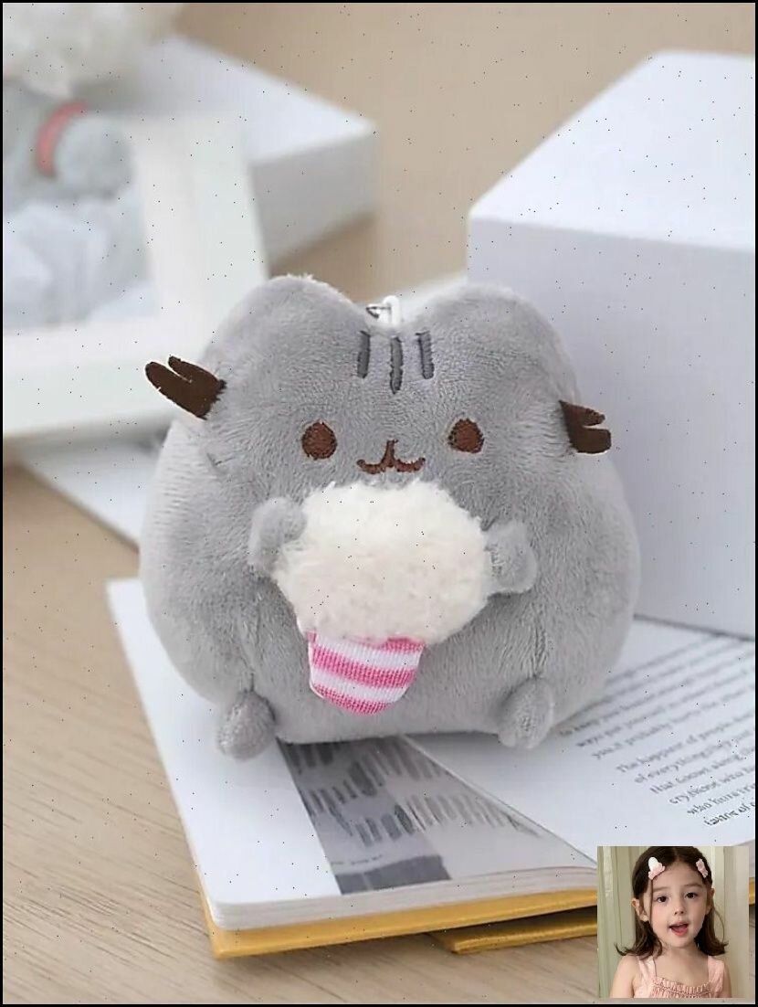 Мягкий брелок "PUSHEEN THE CAT" ("Кот Пушин") .