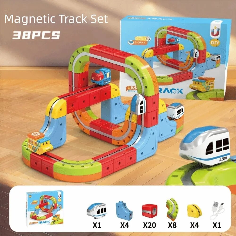 Игрушки Track Fusio Магнитный трек-конструктор 38 деталей для детей от 3 лет