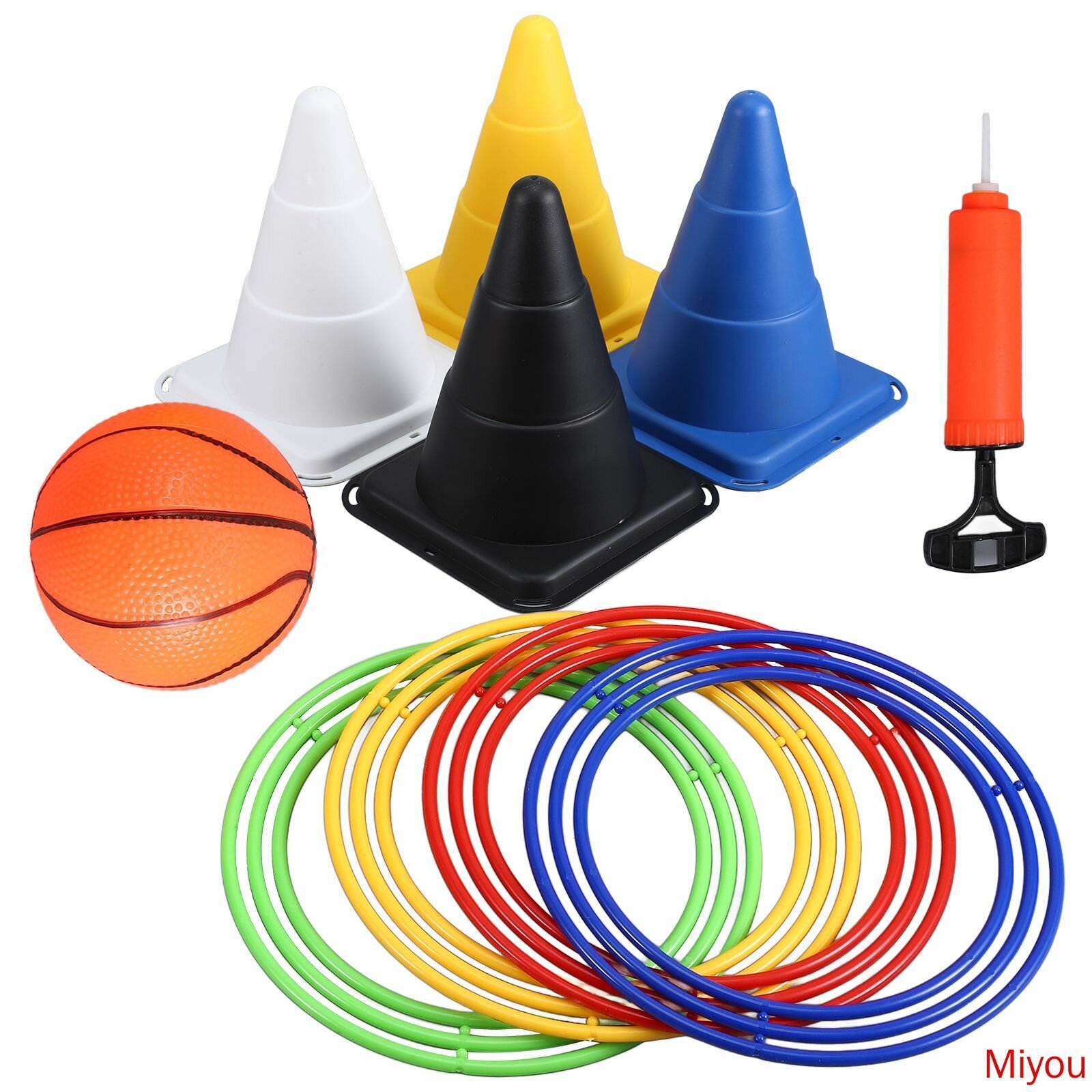 Пластиковый Набор Для Метания Колец, Разноцветный, 1 Комплект, Для Детей, Развитие Физической Координации