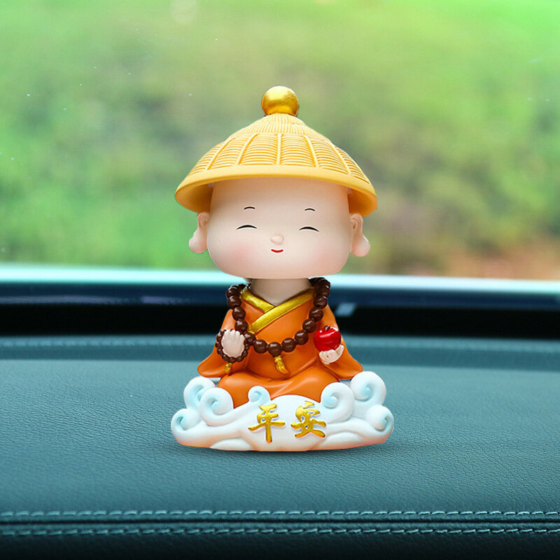 Автомобильные украшения с элитным дизайном, креативные фигурки монахов и оленей-талисманов для автомобиля, полная коллекция новых высококлассных автомобильных аксессуаров.
