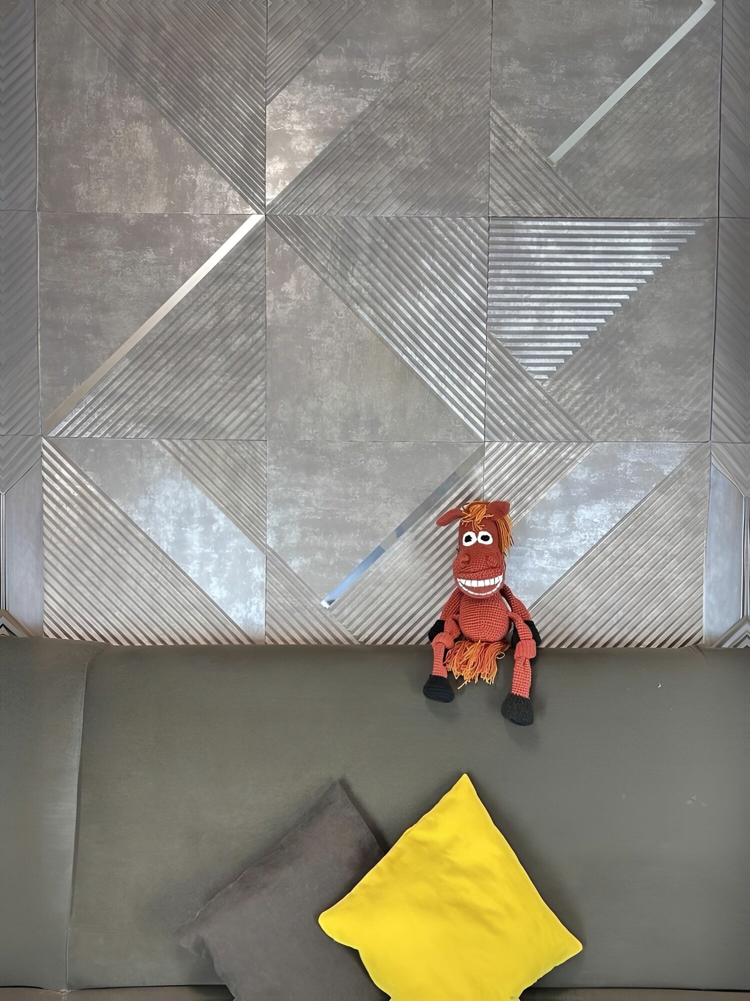 ДекорСИ Декоративные стеновые 3D панели из МДФ для стен с серебристыми вставками