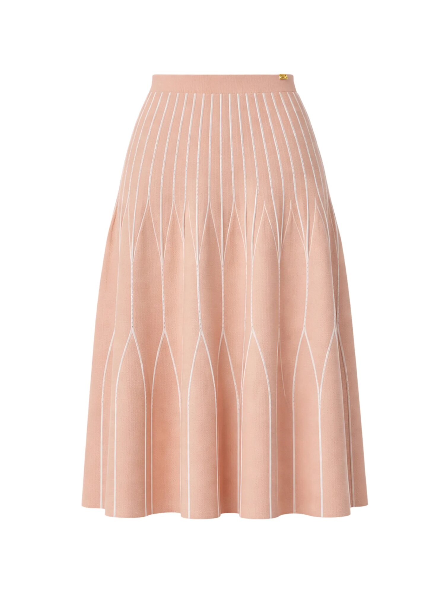 Юбка Two-tone pleated knit midi skirt