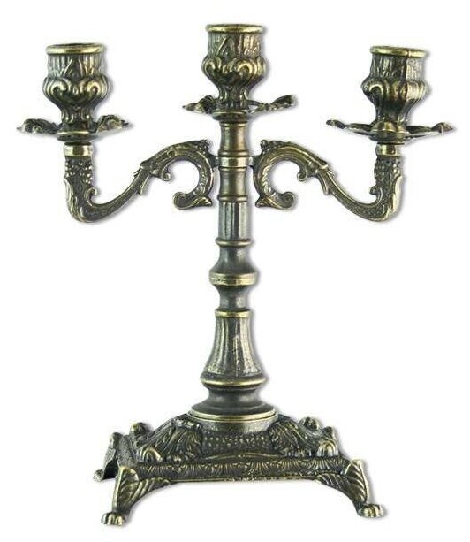 Канделябр Alberti Livio "Волшебный момент" (античная бронза) h.23см