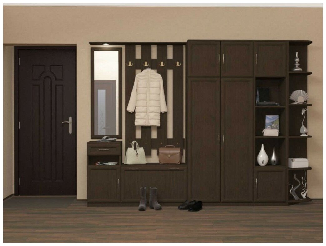 Прихожая Машенька-8 для одежды комплект мебели для прихожей, обувница, шкаф, гардеробная 275*200*35