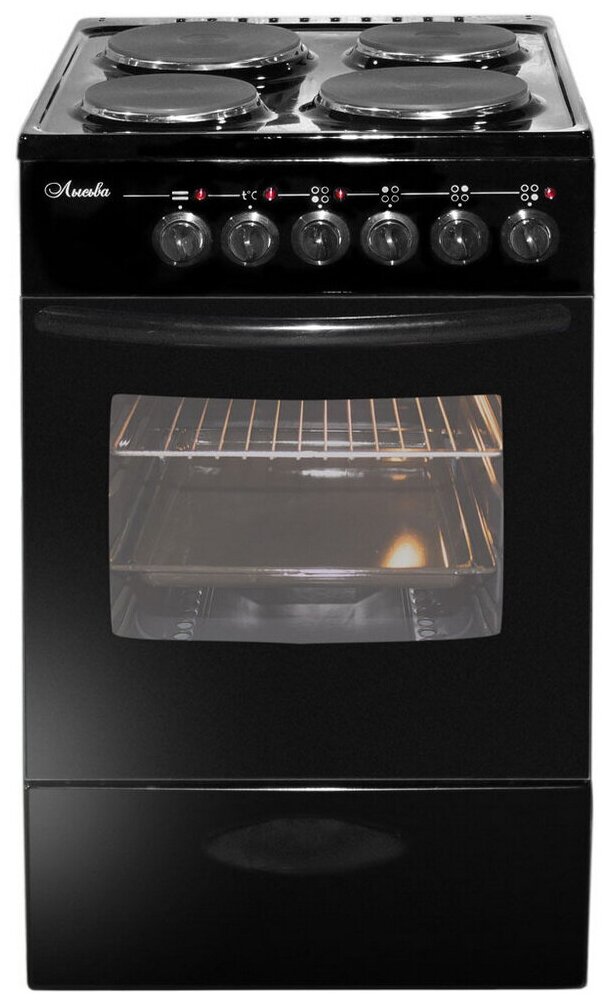 Электроплита Лысьва ЭП 411 МС черная, без крышки