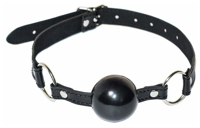 Черный гладкий кляп-шарик Crave Производитель - Lola Games.