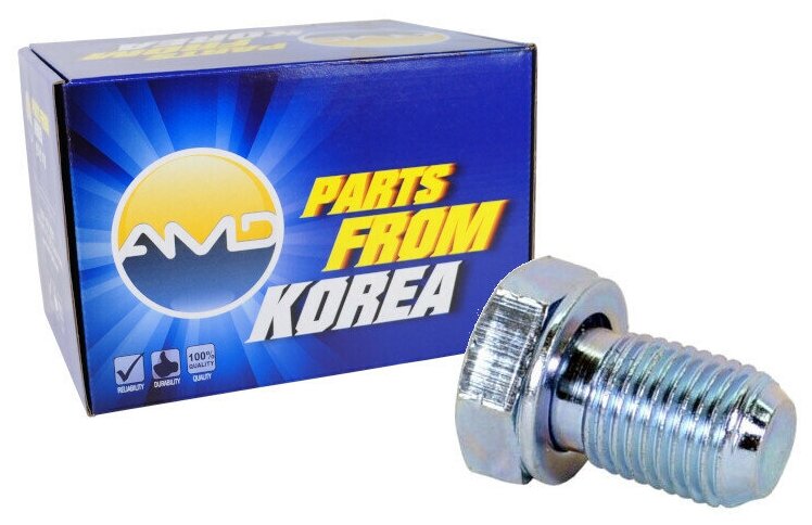 Болт сливной поддона масляного двигателя N90813202 AMD. B38 для VOLKSWAGEN Polo седан V 612, 614 2010- SKODA AUDI