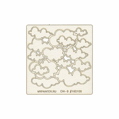 Mr.Painter CHI-9-NN08 Чипборд 9.5×10 см 160106 Коты на крыше - декоративный элемент скрапбукинг