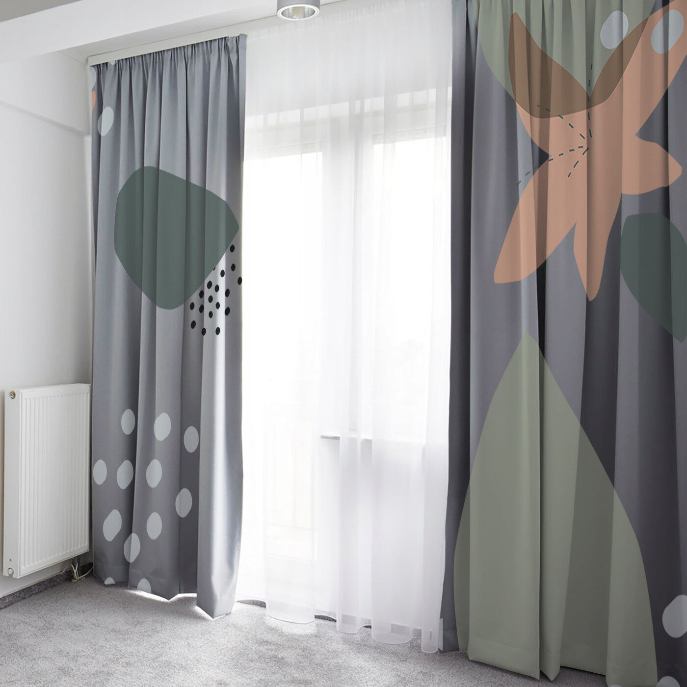 Шторы (фотошторы) из габардина, 290х240 см, Good Room