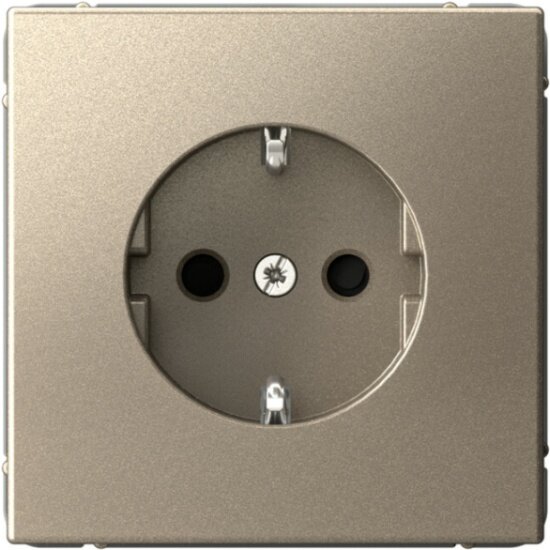 Розетка Systeme Electric (schneider Electric) ArtGallery 16А с заземл. защ. шторки механизм шампань, GAL000545
