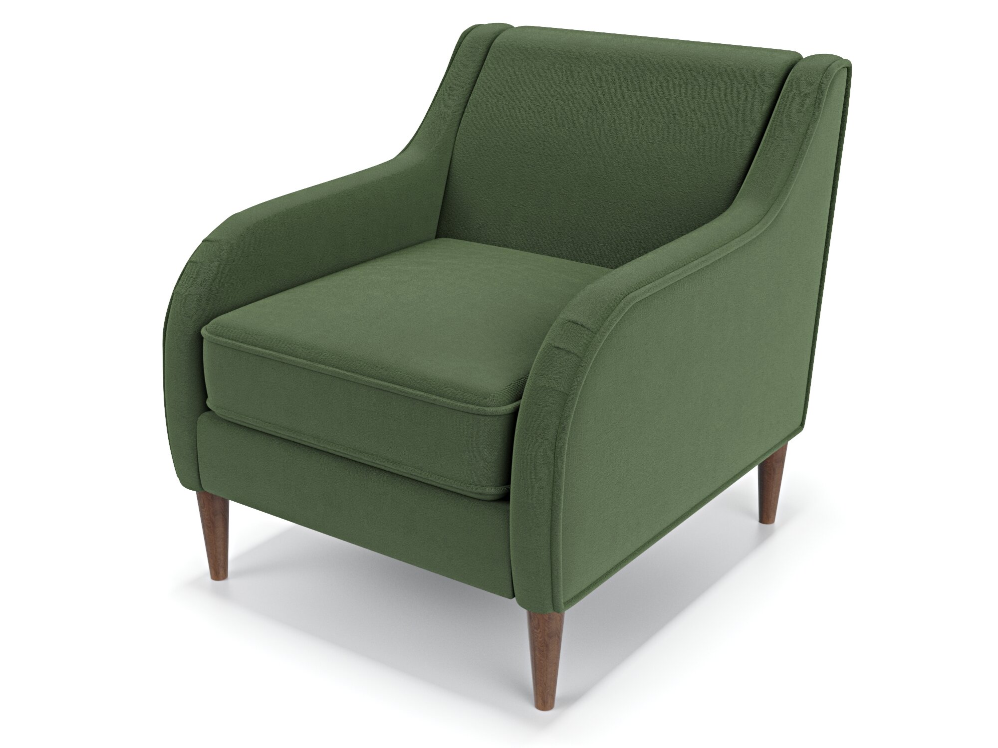 Дизайнерское мягкое кресло Soft Element Вектор Green, велюр, зеленый, современный стиль скандинавский лофт, в гостиную