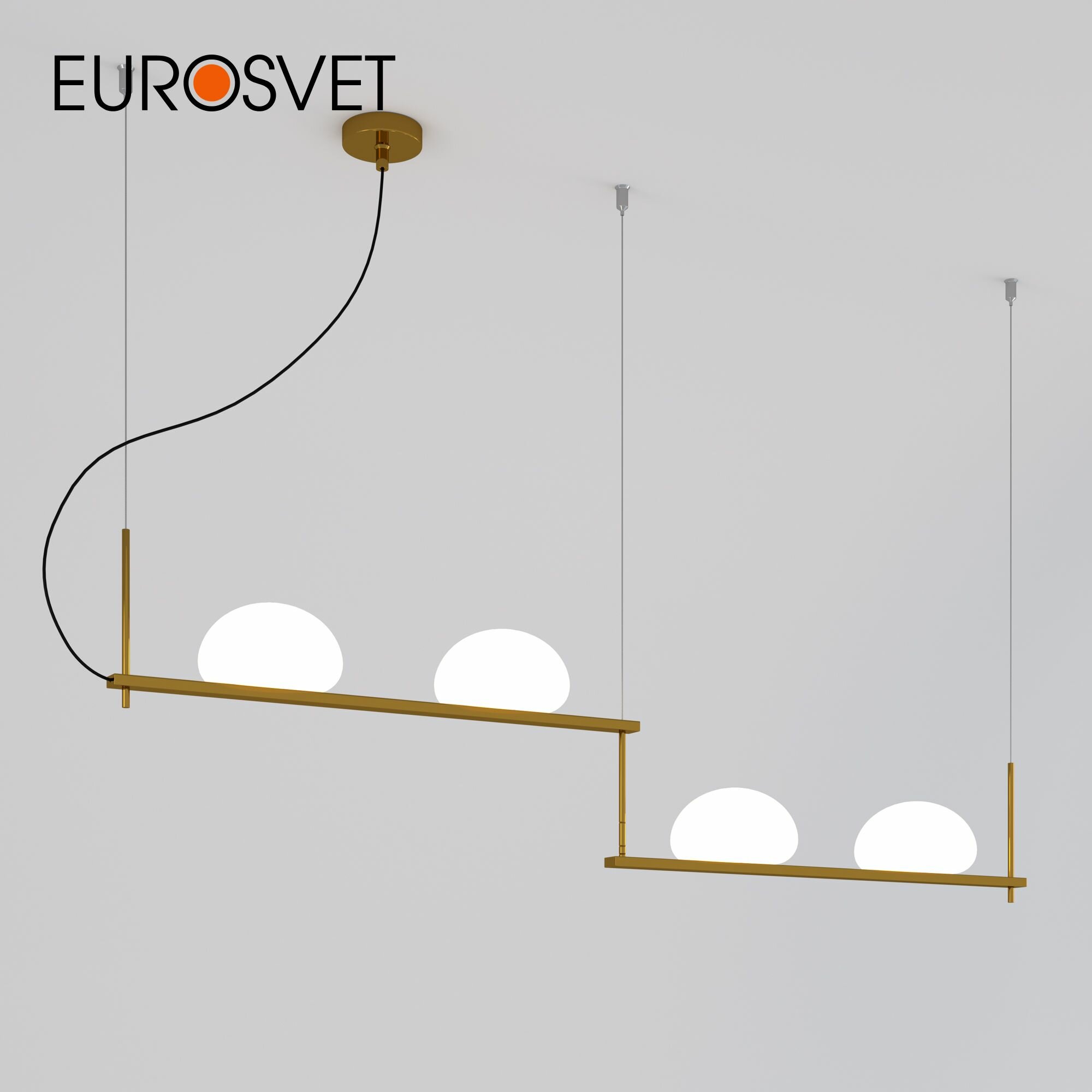 Люстра / Подвесной светильник Eurosvet Stair 70145/4, G9, 4*25 Вт, цвет латунь