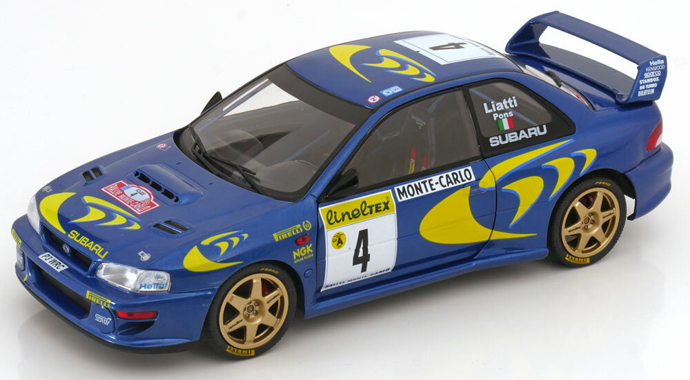 Модель коллекционная SOLIDO Subaru impreza 22B no 4 rally monte carlo 1997
