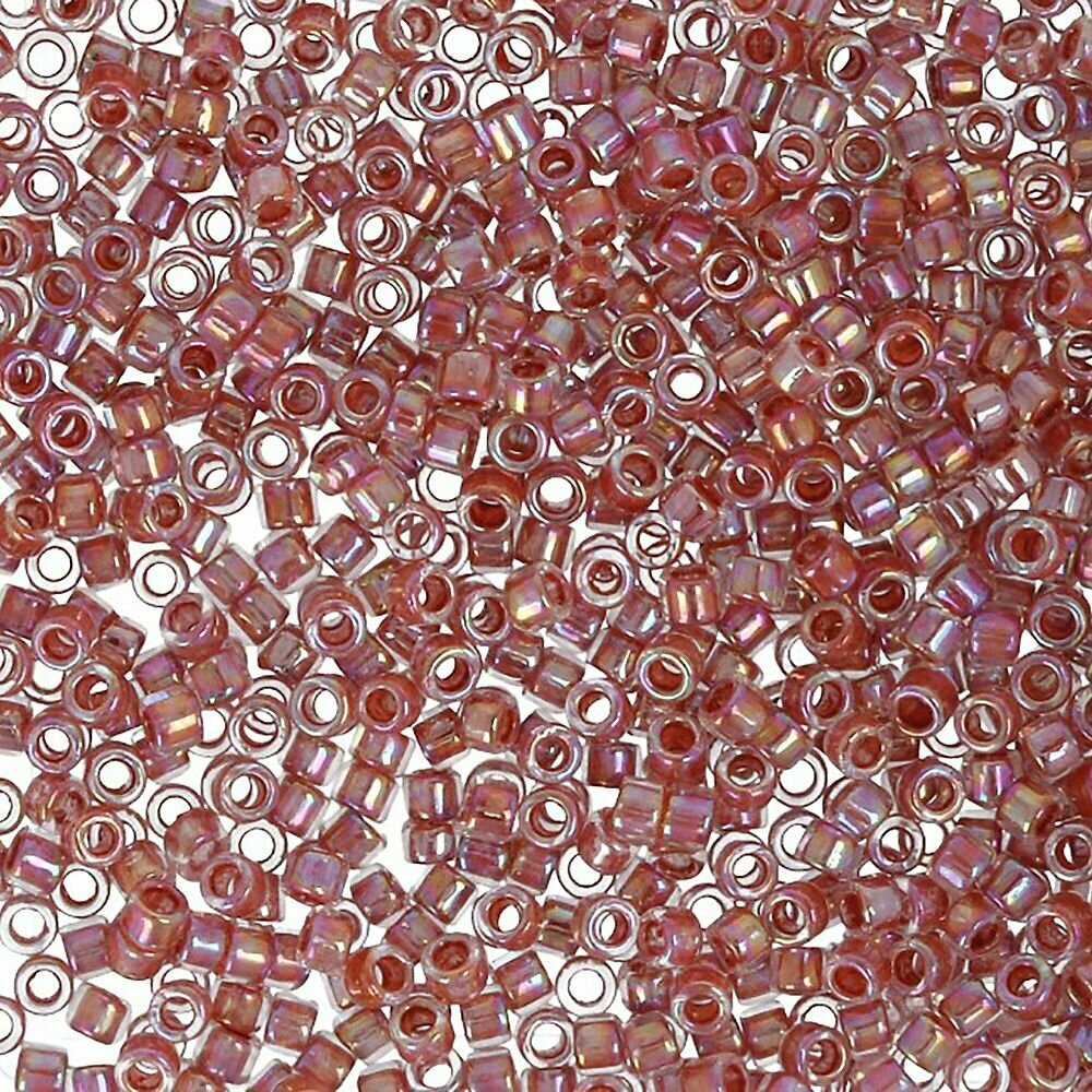Бисер Япония "TOHO" 11/0 TREASURE №1 1.6 мм 5 х 5 г №0784 гр. красный/радужный
