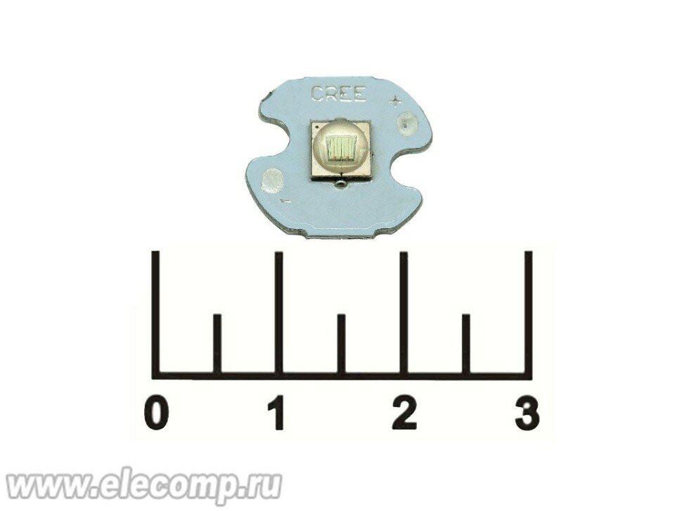 Светодиод LED 10W зеленый T6 16мм XML Cree