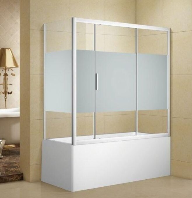 Душевая перегородка Aquanet Practic AE10-F-80H150U-CP 800x1500, прозрачное стекло