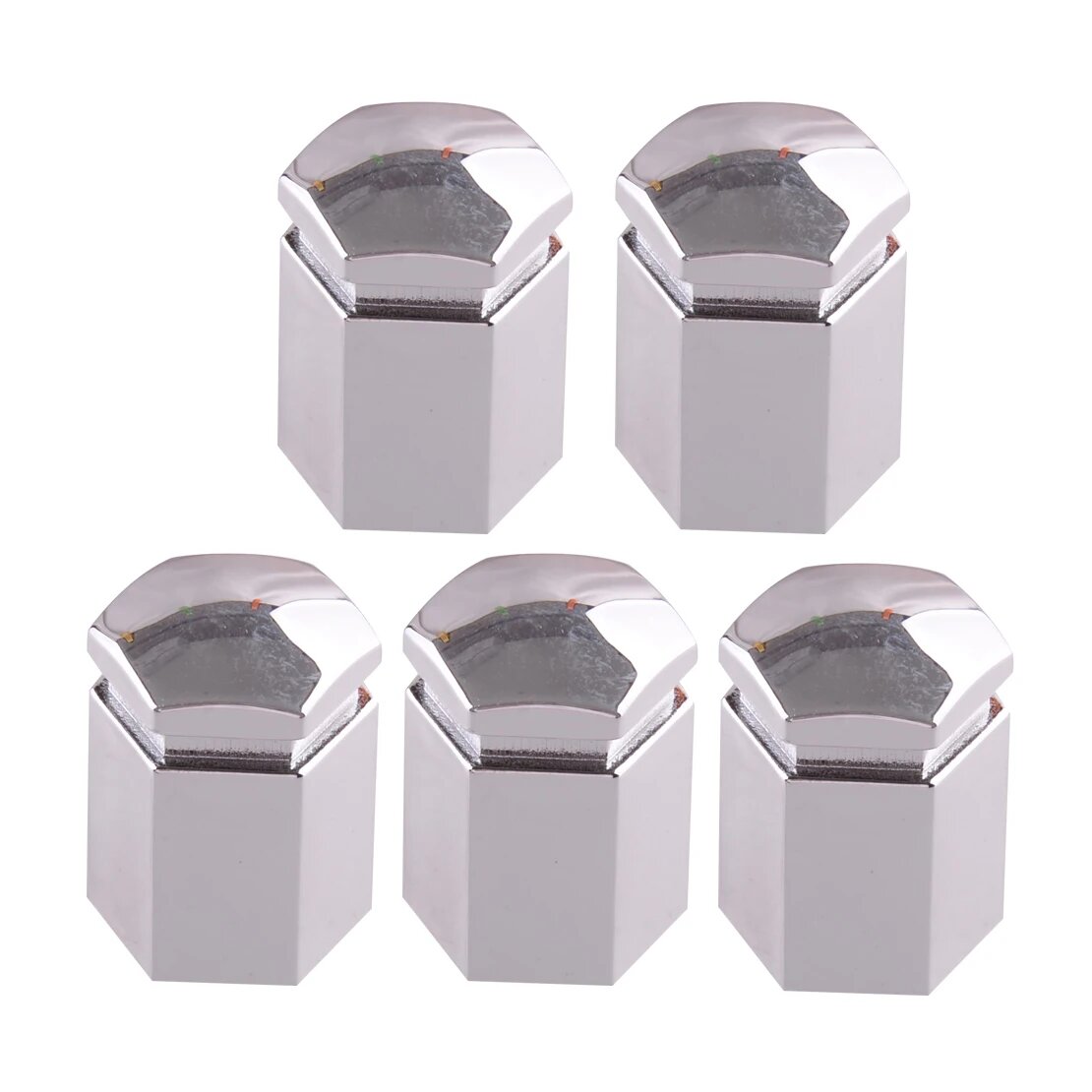 20 шт./компл. 17 мм колесные гайки, болты, крышки, подходят для Vauxhall Opel, серебристый пластик