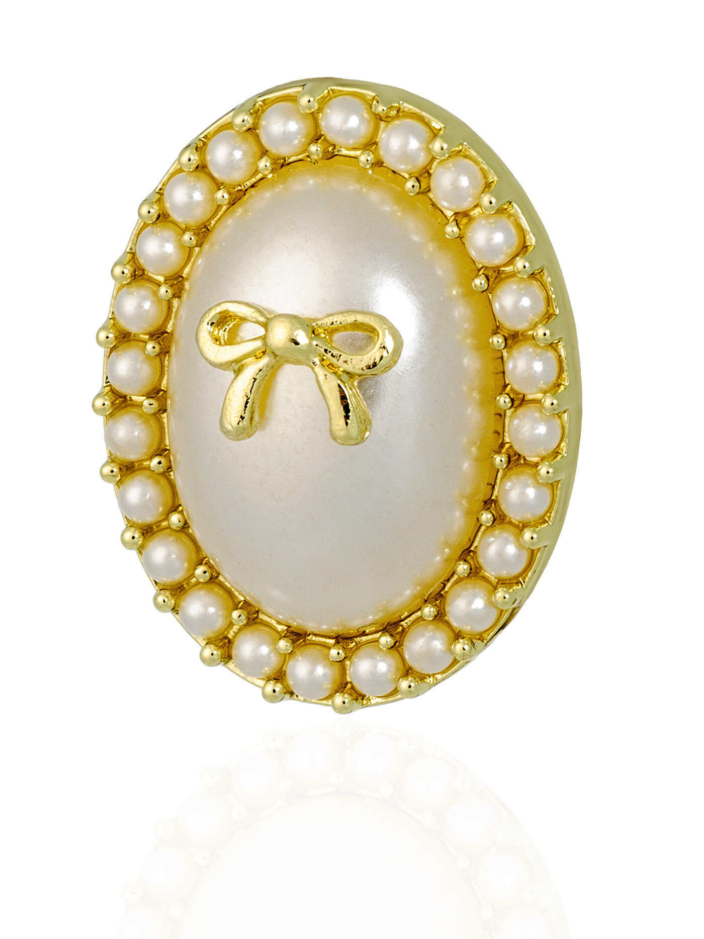 Брошь, жемчуг имитация