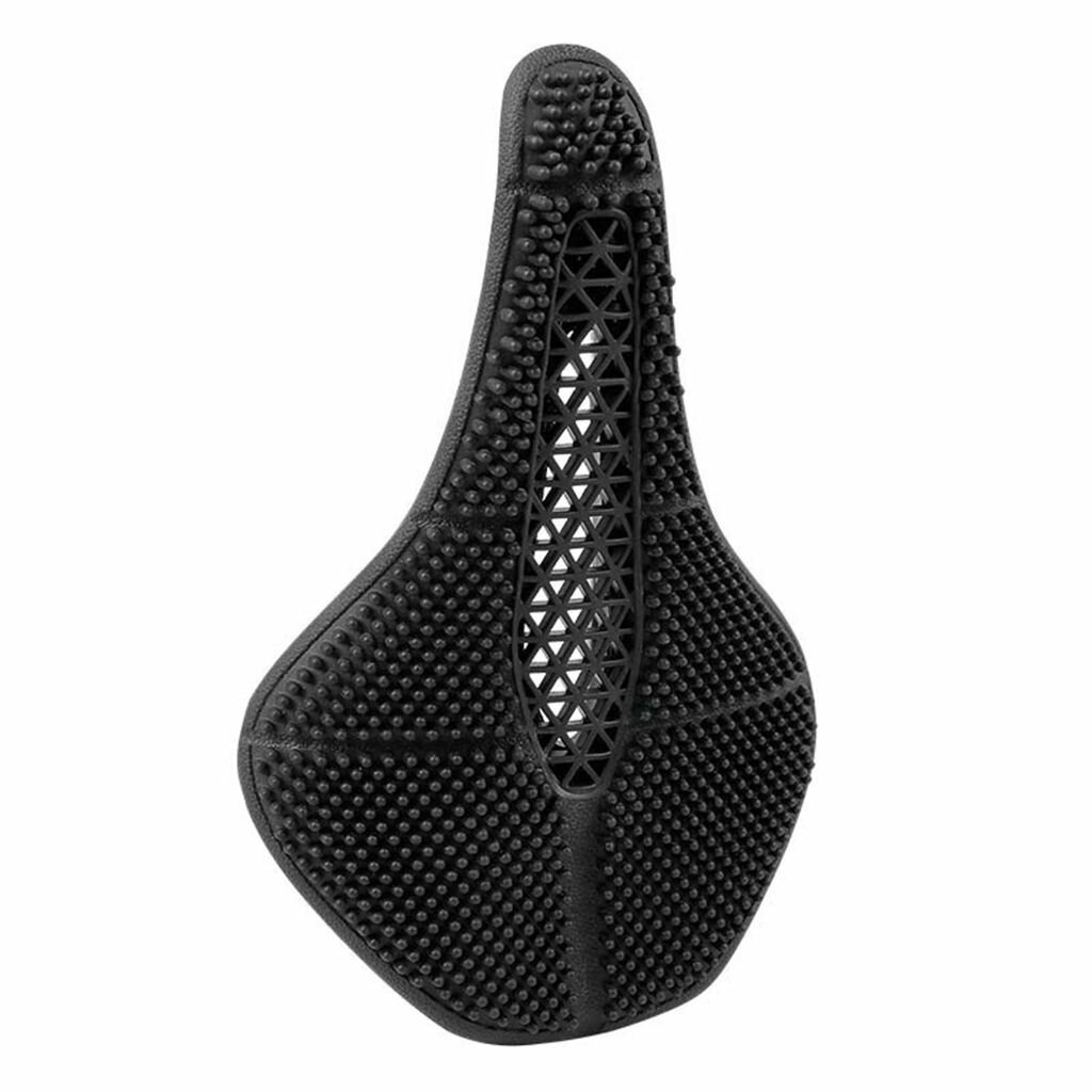 Велосипедное седло, Высокоэластичное дышащее седло для велосипеда - черное