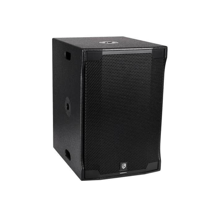 Сабвуфер Intrend [ILS-S315A] активный, корпусной. 3-канальный усилитель; 15"НЧ, 38-150 Гц, SPL 130 дБ, НЧ 2000 Вт + ВЧ 2х 800 Вт, 8 Ом. Цвет чёрный, корпус дерево.