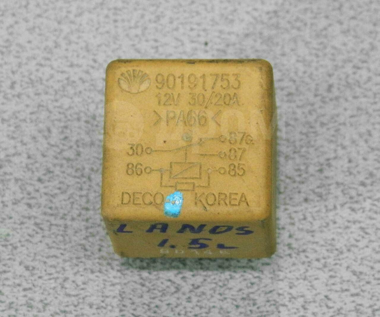 Реле топливного насоса Nexia / Lanos 90191753