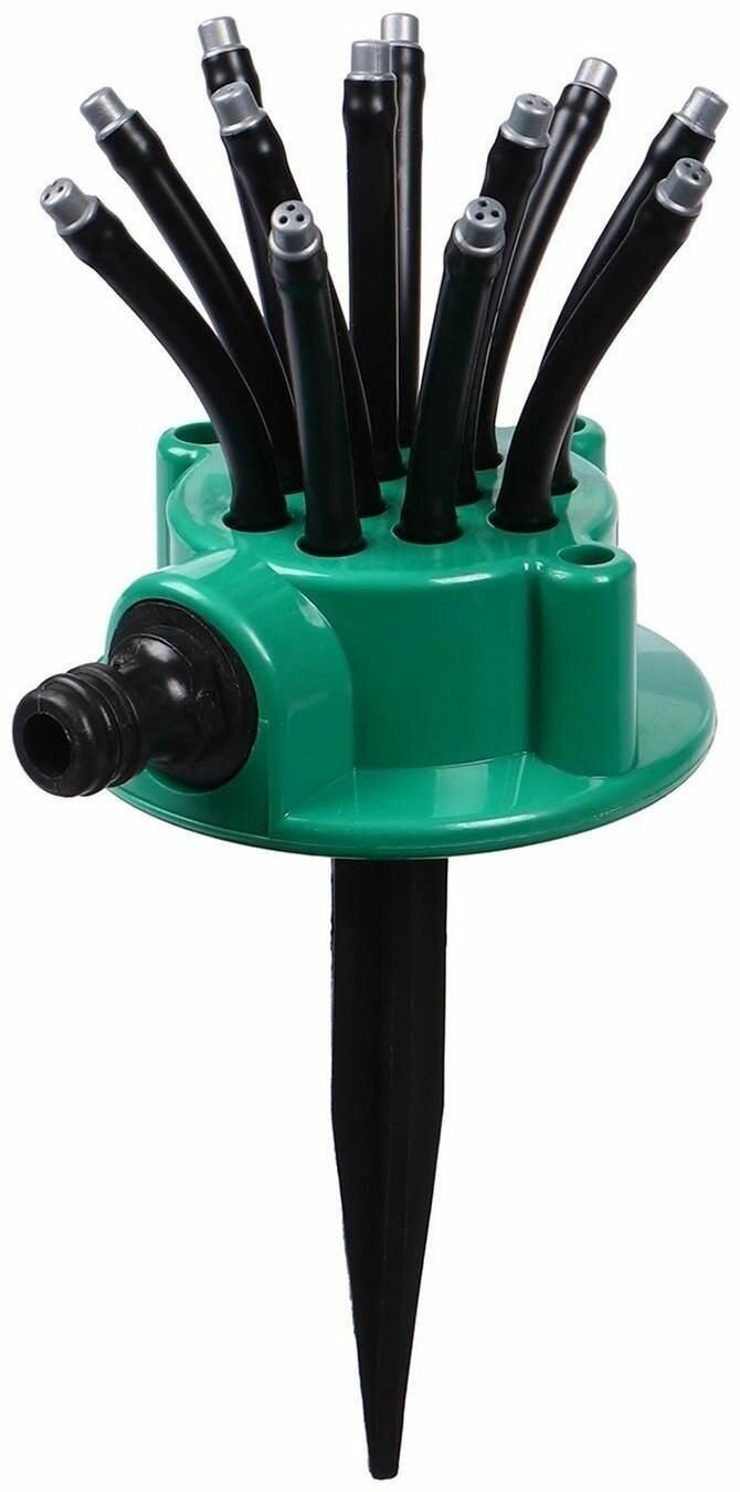 Распылитель-дождеватель, 12 форсунок, под коннектор, пика, пластик