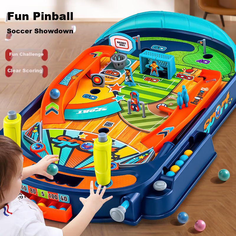 Wozhi Children's Toy, Boys' Board Game, Marble Shooting Game Machine, Tabletop Soccer, Birthday Gift for Children Aged 3-6