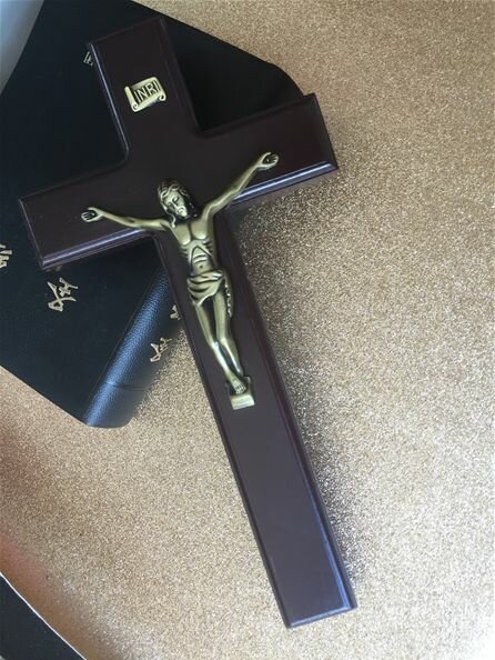 "Крест Распятие" настенный - 16*2.5*32 см. -kpa