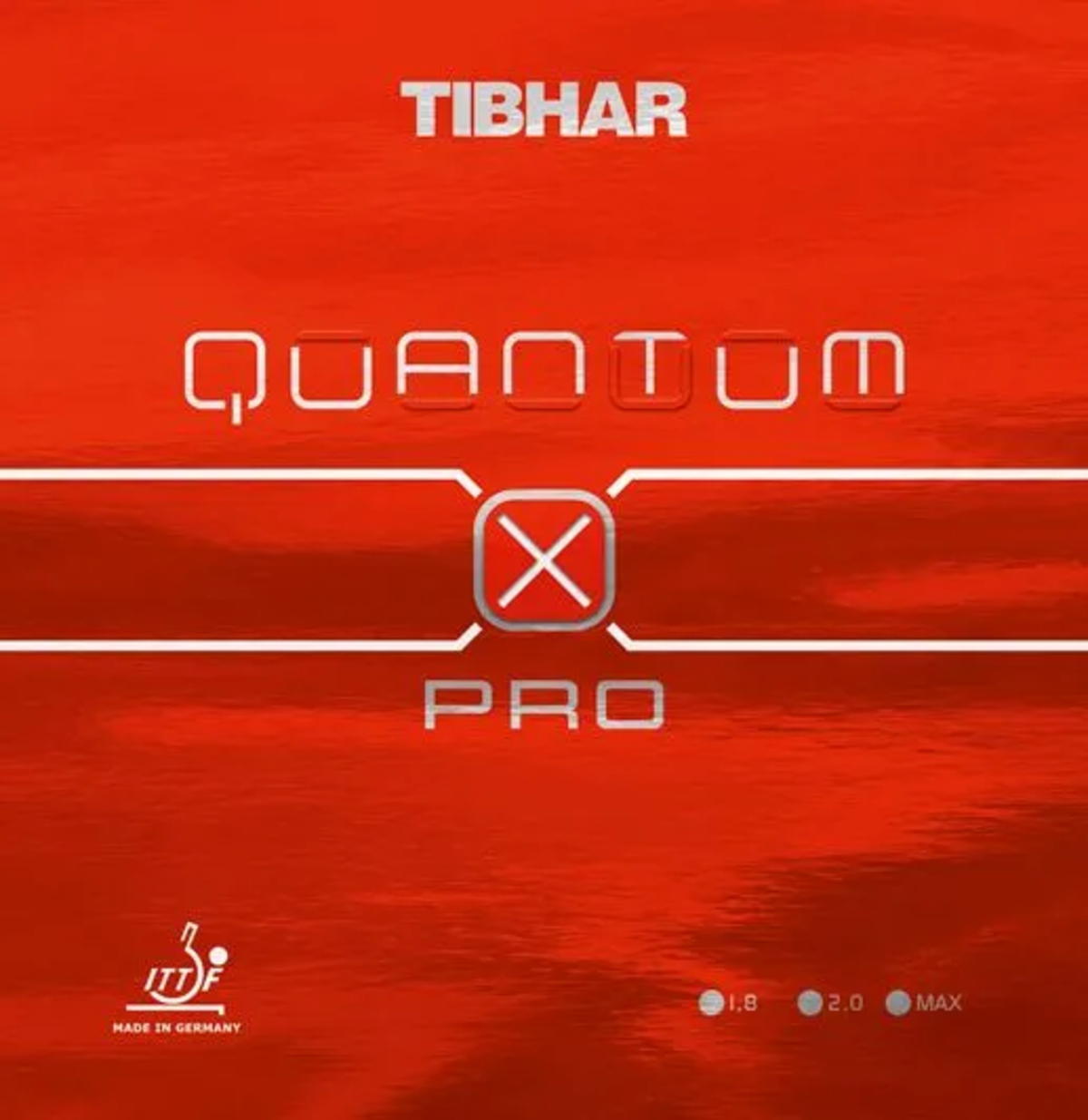 Накладка для ракетки настольного тенниса TIBHAR Quantum X PRO max красная