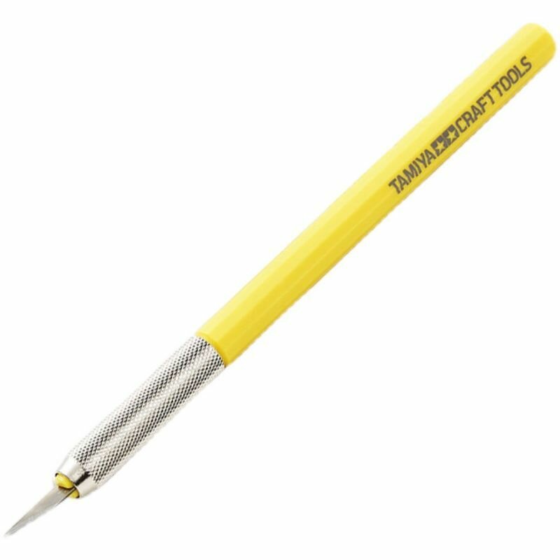 Инструменты для моделирования tamiya-69941 Model Pen Knife with 25pcs Replacement Blade Yellow Special Limited