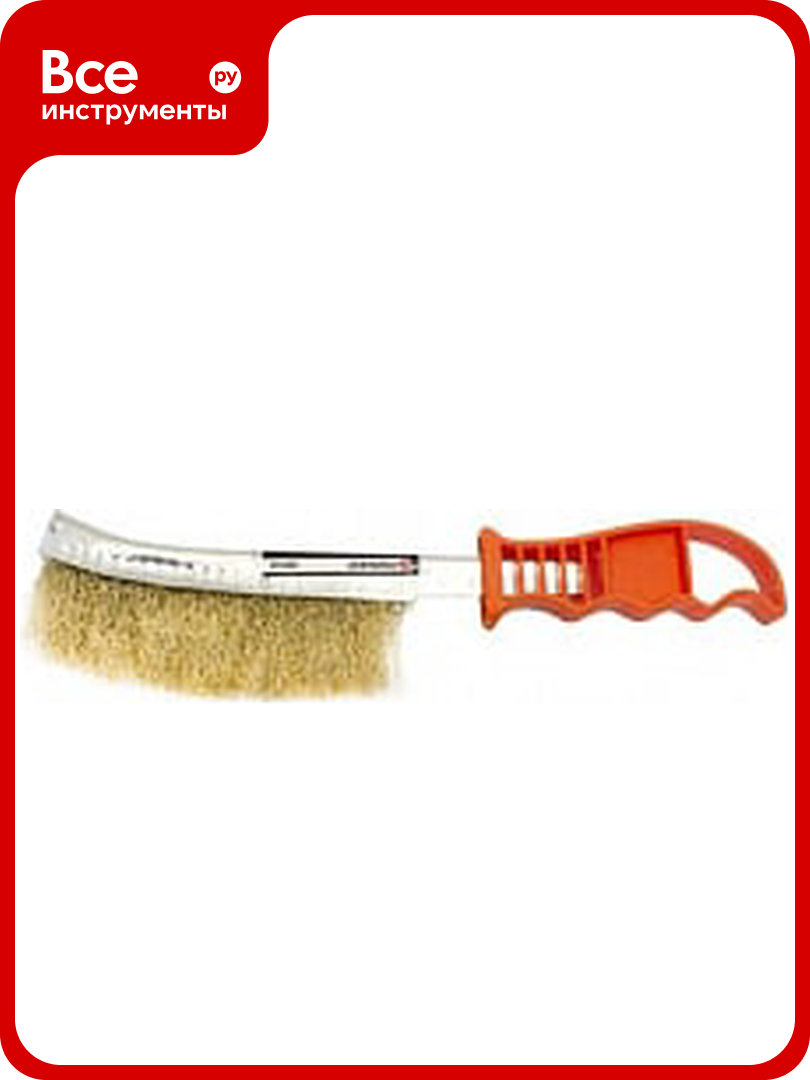 Ручная щетка Forsage по металлу с пластиковой ручкой 49128 F-HB140