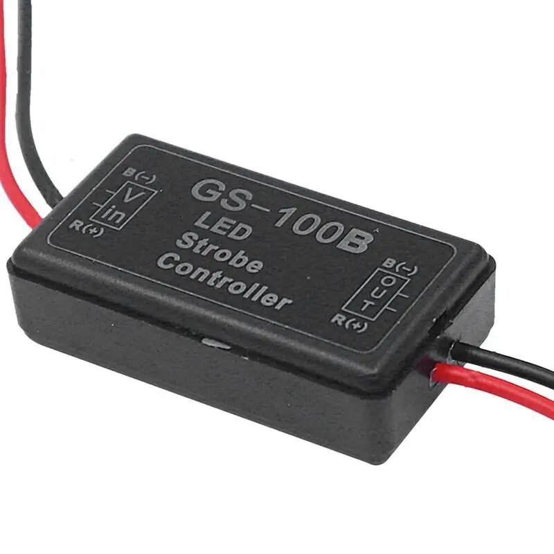 Светодиодный Строб-контроллер модуль Авто GS-100B светодиодный мигающий светильник 3 режима 12В-24В DC аксессуар для тормозных светильник