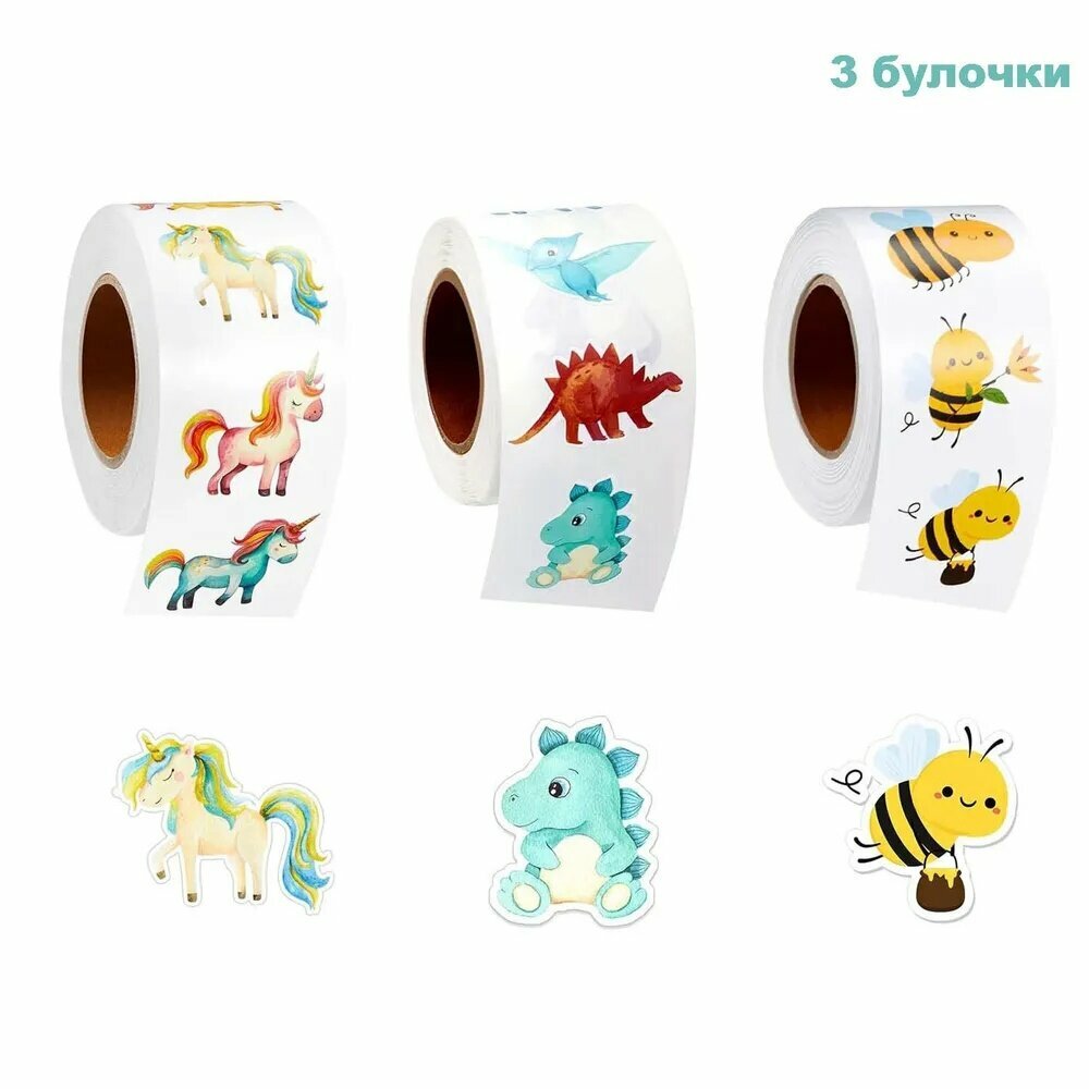 YOUEN Стикеры 3 шт, листов: 500