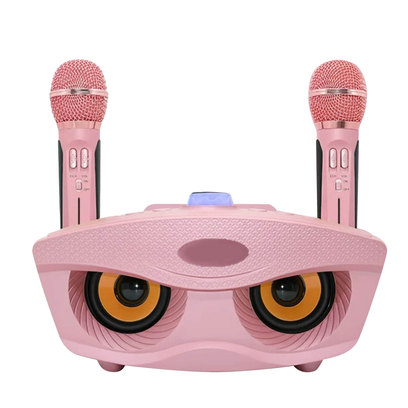 Динамик SD306 сова 2 в 1 BT 2 микрофона розовый