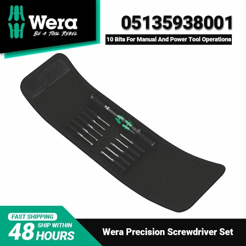 Набор насадок SL PH TORX HEX для электронщиков Wera Kraftform Kompakt Micro-Set/11 SB WE-135938