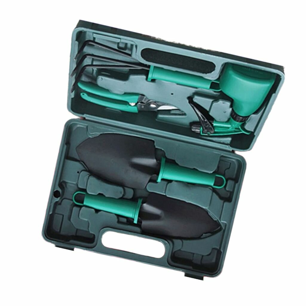 Садовый инвентарь, Набор инструментов для домашнего цветоводства - зеленый, 5 предметов, 1 комплект