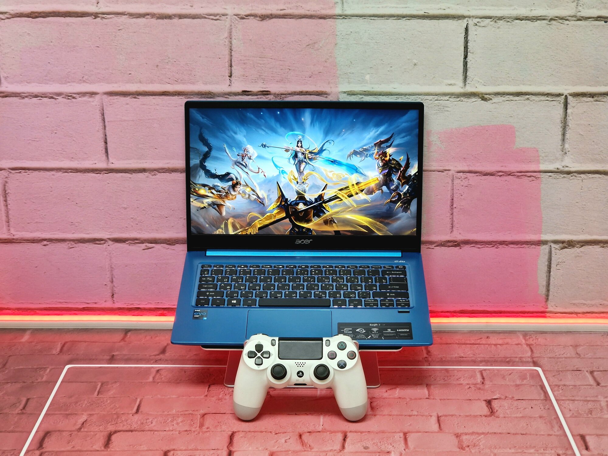 14" Ноутбук Acer SWIFT 3 SF314-59-591L, IPS FHD, Core i5 1135G7, 8 ГБ, SSD 512 ГБ, Intel Iris Xe, Win10Home, голубой