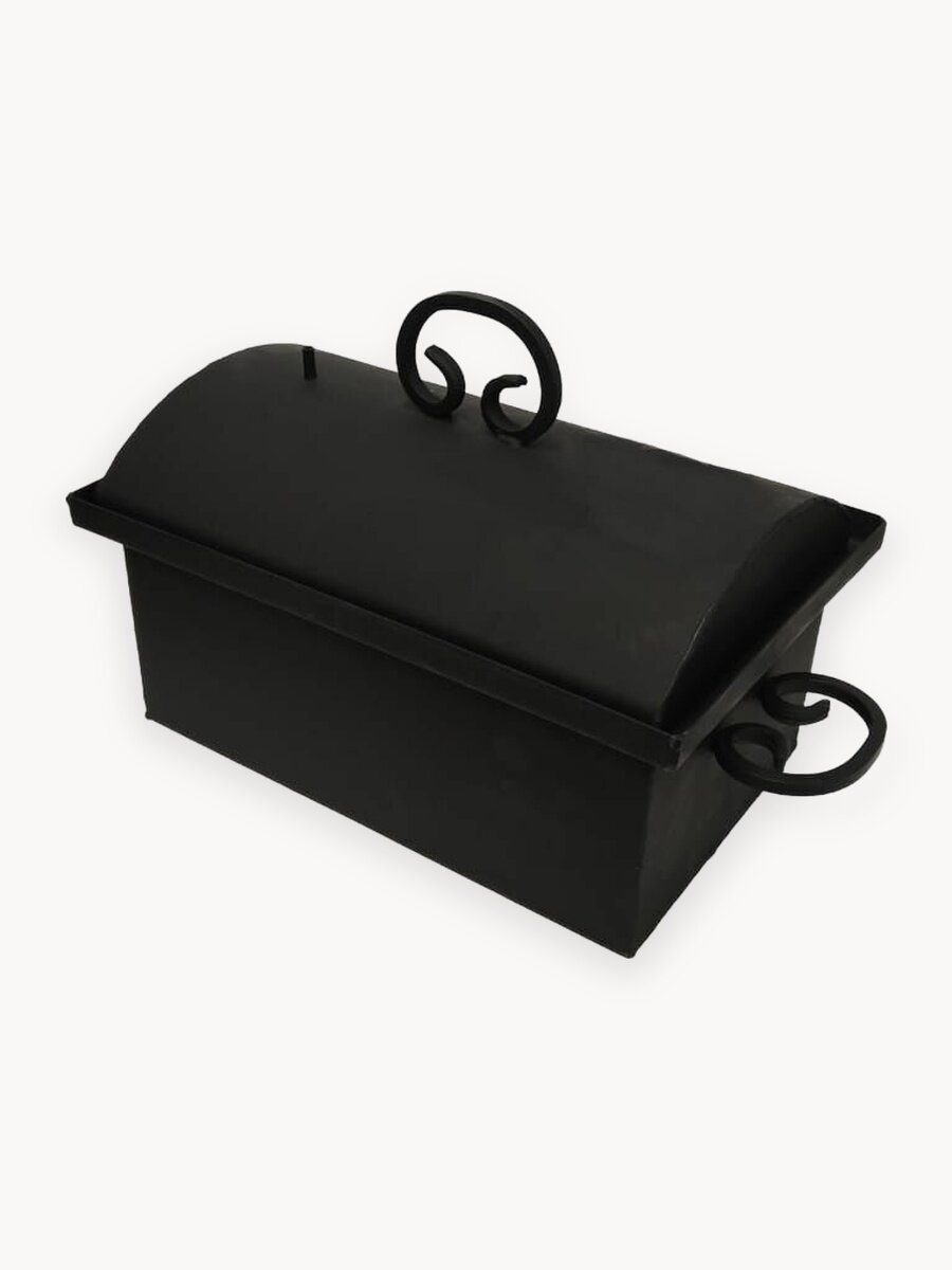 Коптильня горячего копчения 400мм, с гидрозатвором, сталь 2мм