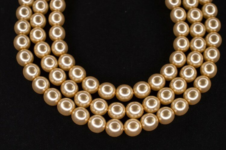 Жемчуг Preciosa, цвет 70678 сливочный, 6мм, 10шт