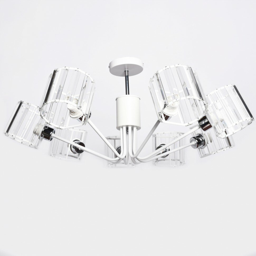 Люстра AURA 9086-8 CR+WT