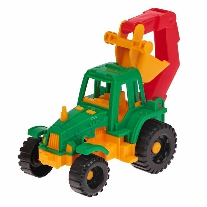 Пластиковая модель Трактор "Ижора", с ковшом, для детей, игрушка для песочницы и дома, цвета микс