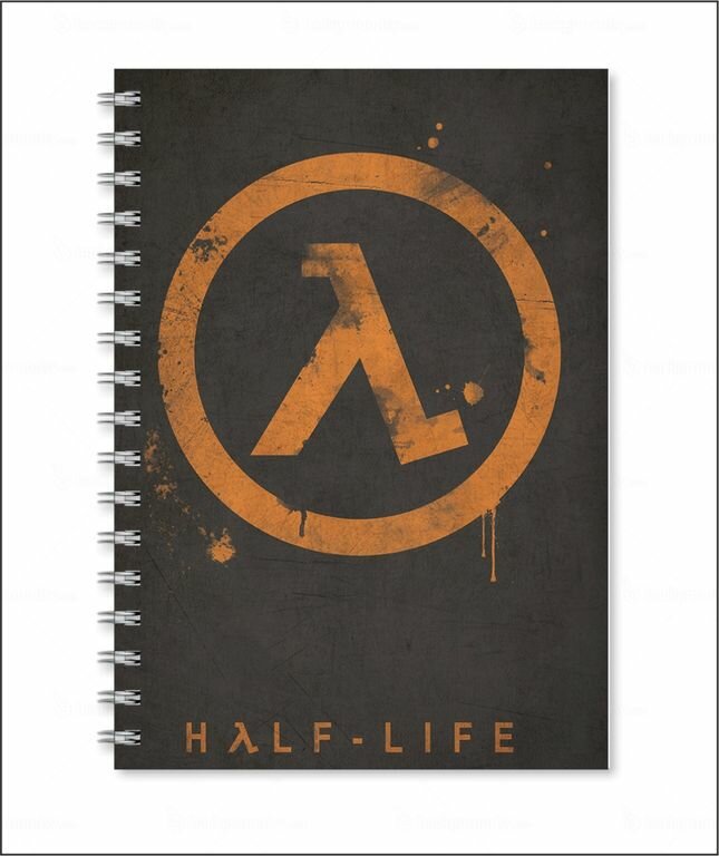 Тетрадь Half-Life, Халф Лайф №1, 15 на 21 см
