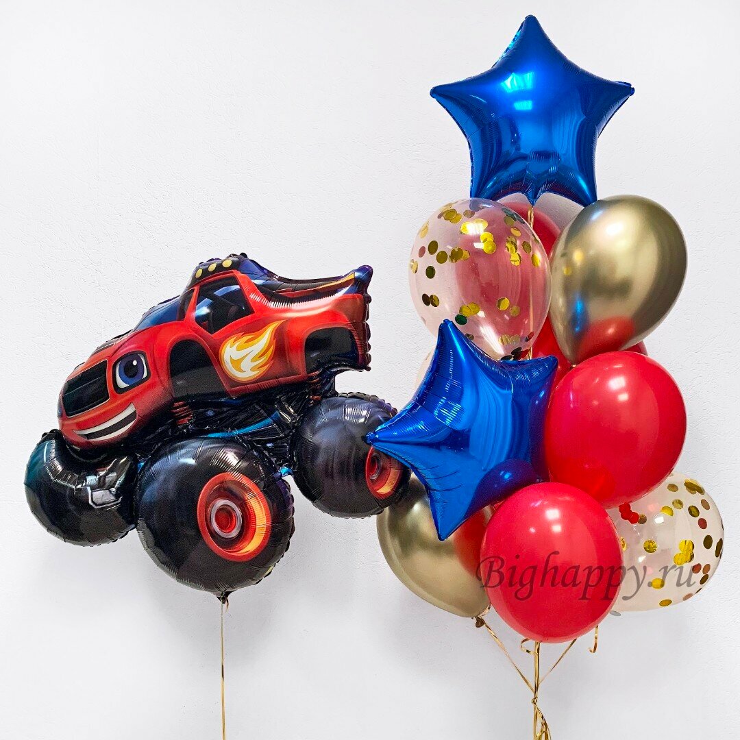 Композиция из шаров "Вспыш и чудо"