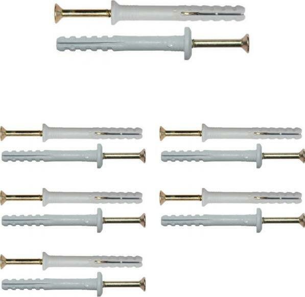 Дюбель-гвозди РосДюбель "гриб", 6х40, 100шт, комплект из 5 упаковок