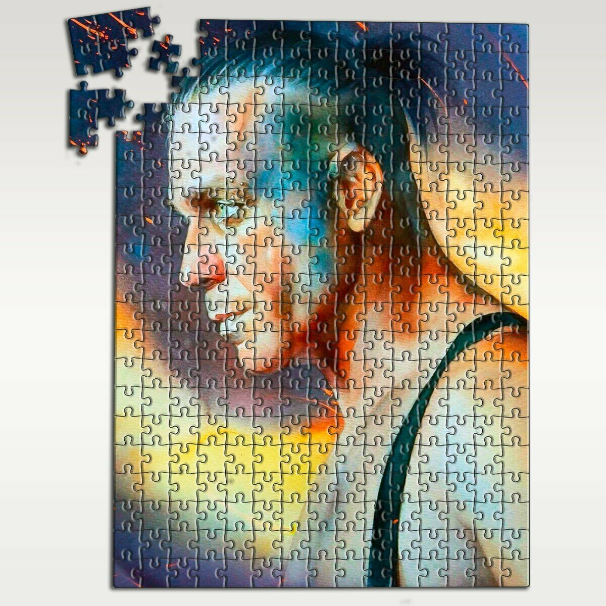 Пазл картонный А3: модель Музыка Rammstein Тиль Линдеманн - 6347 П