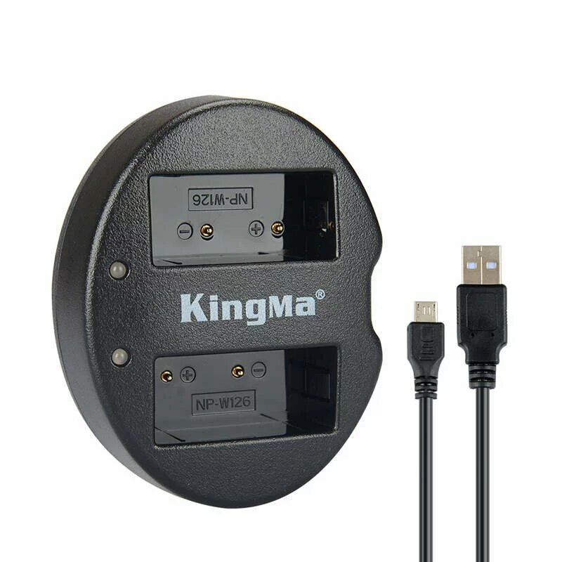 Зарядное устройство Kingma BM015-W126, для 2х NP-W126, USB, для Fujifilm