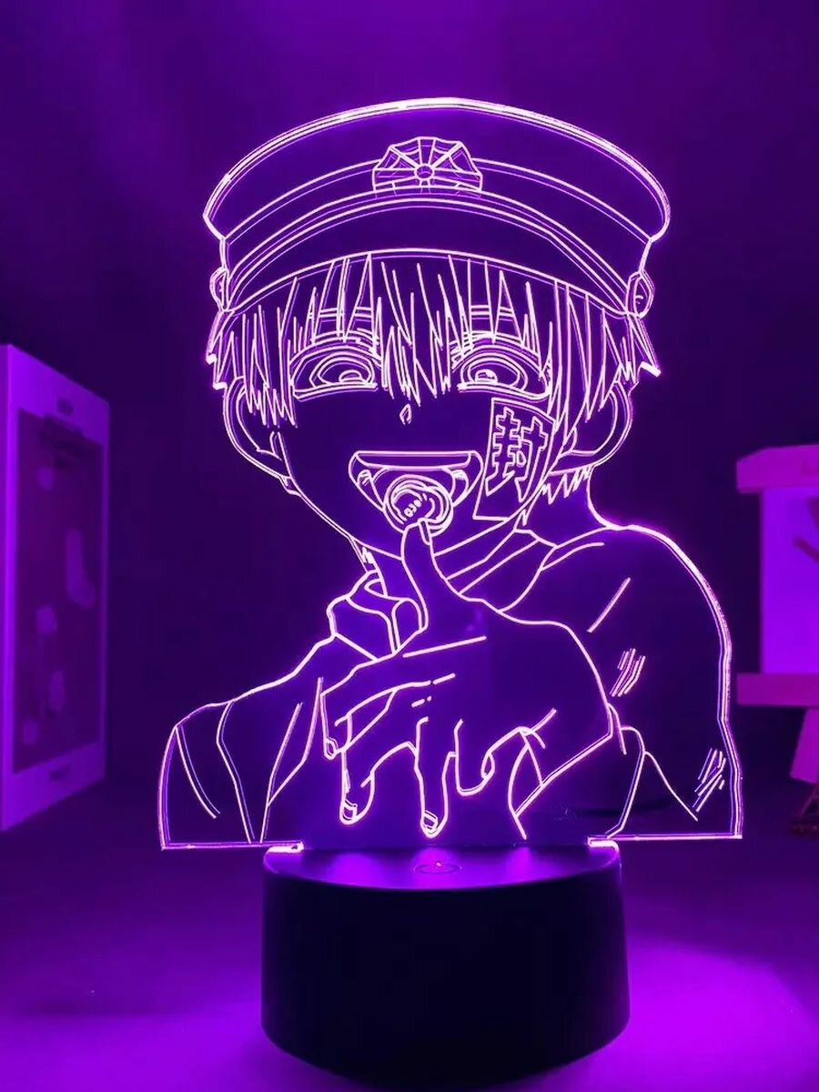 Ночник Аниме Туалетный мальчик Ханако-кун - Anime Toilet-Bound Hanako-Kun. Подарок фанату аниме и манги — декор в комнату с любимыми персонажами, в стиле отаку и японской анимации.