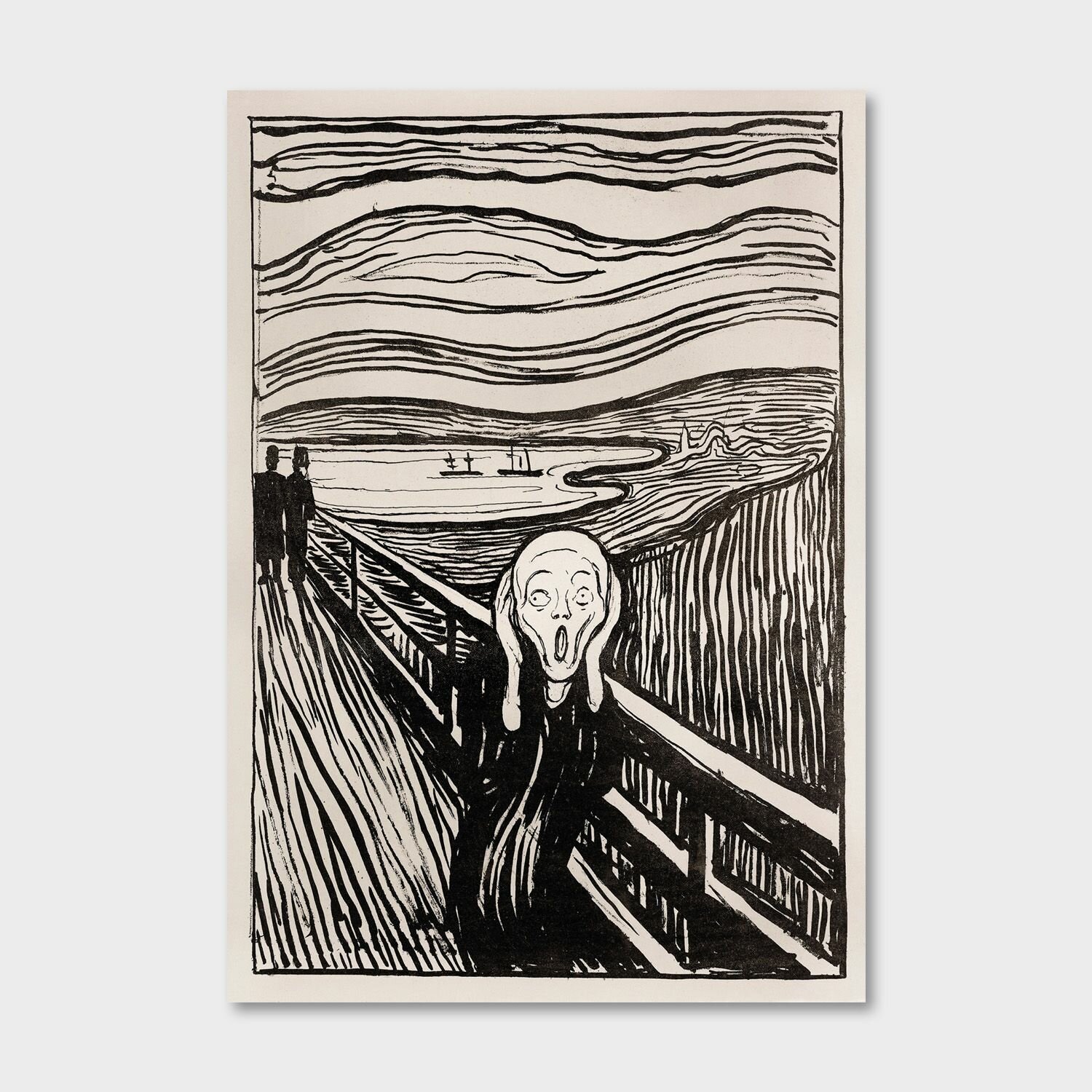 Постер для интерьера Postermarkt, Edvard Munch The Scream, 50х70 см